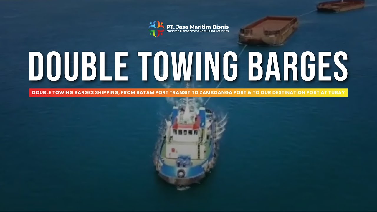 Double towing barges - konsultanmaritim.com - YouTube