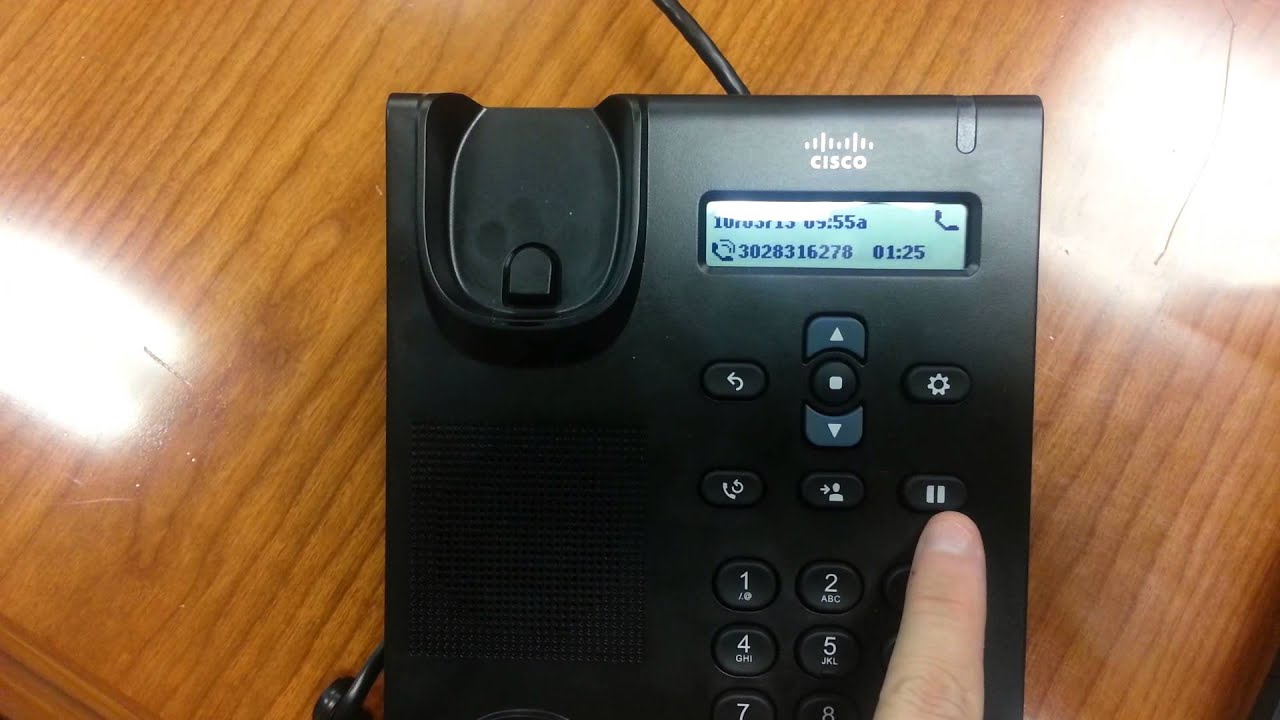 Using Cisco 3905 Transfer and How To Recall - YouTube