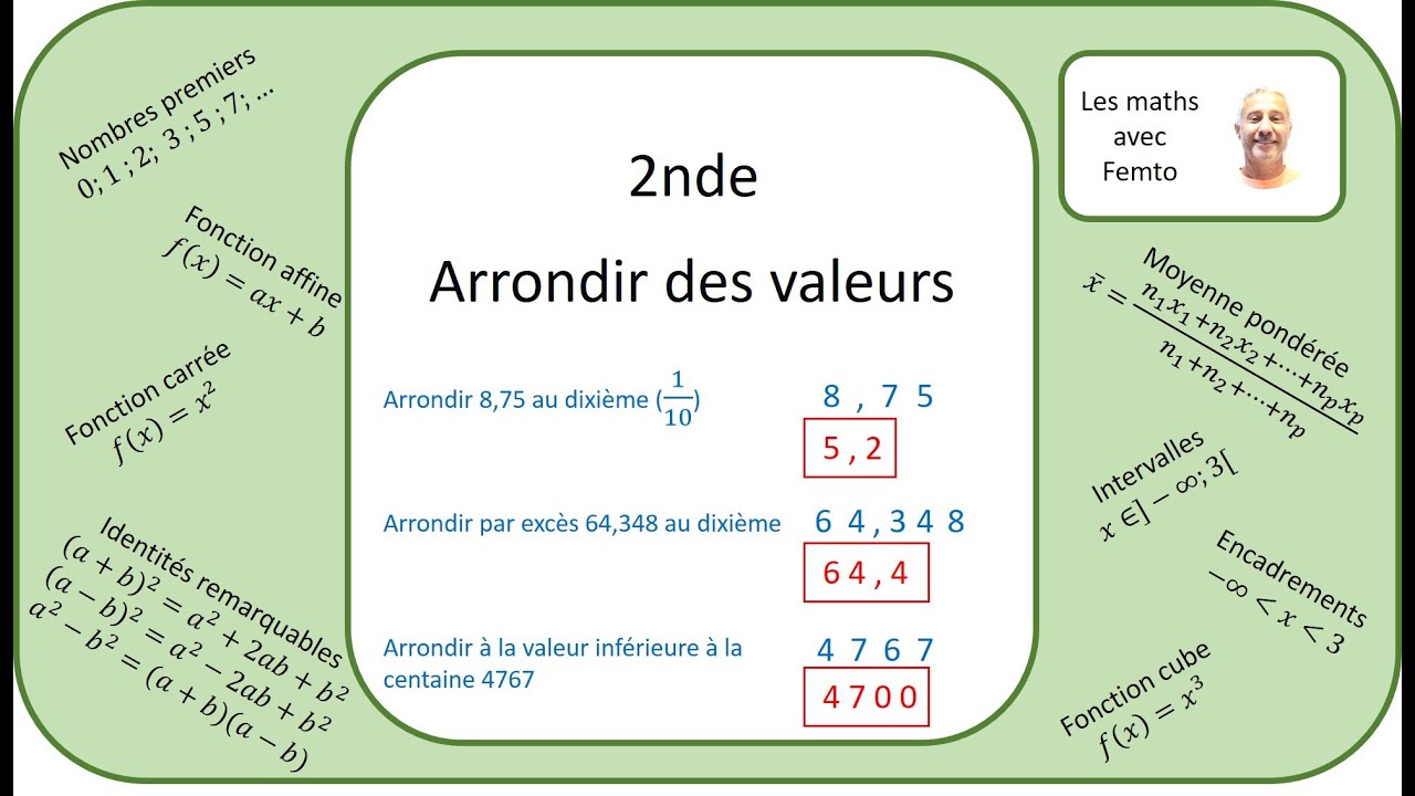 2nde - Arrondir des valeurs - YouTube