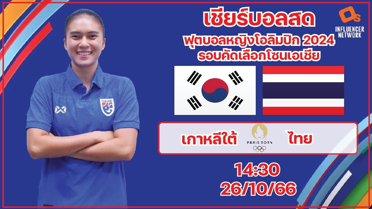 LiveScore! ฟุตบอลหญิงโอลิมปิก 2024 รอบคัดเลือกโซนเอเชีย ทีมชาติเกาหลี ...