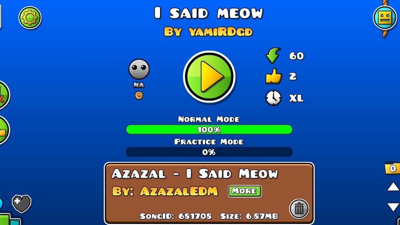 I said meow full verción by yamiRDgd| geometry dash - YouTube