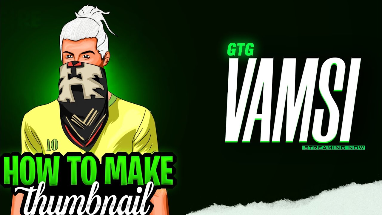 HOW TO MAKE THUMBNAIL | FREE FIRE | EDT | #thumbnail |@GTG VAMSI FF ...