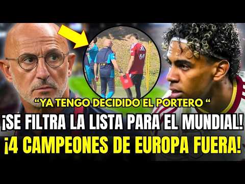 🚨ESCÁNDALO TOTAL: DE LA FUENTE FILTRA LA LISTA Y 4 CAMPEONES DE EUROPA SE QUEDAN SIN MUNDIAL