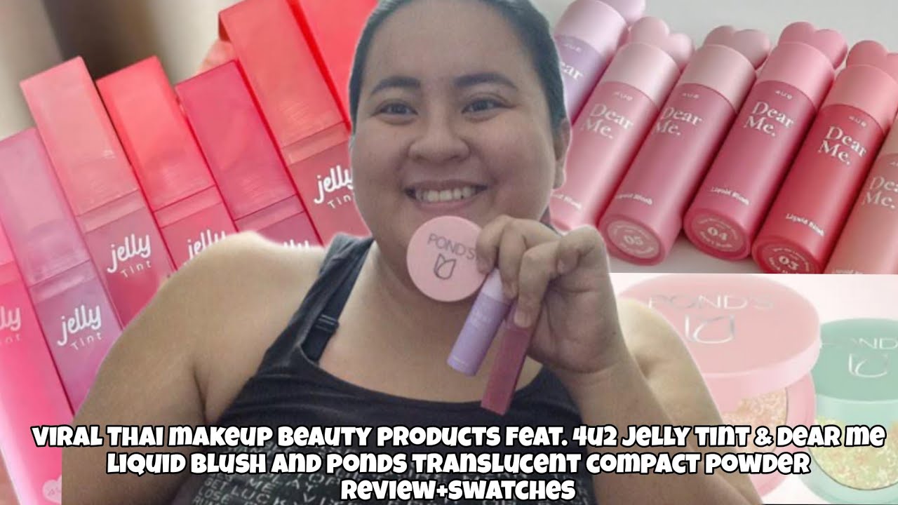 VIRAL THAI MAKEUP PRODUCTS 4U2 Dear Me Liquid Blush & Jelly Tint ...