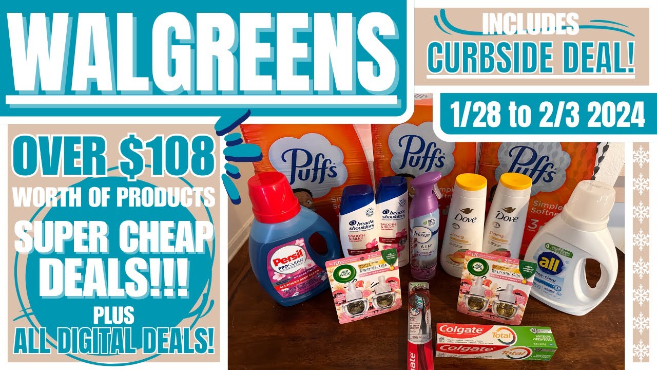 Walgreens Haul 1/28/24 to 2/3/24 - $108 Worth of Products - Super Cheap ...
