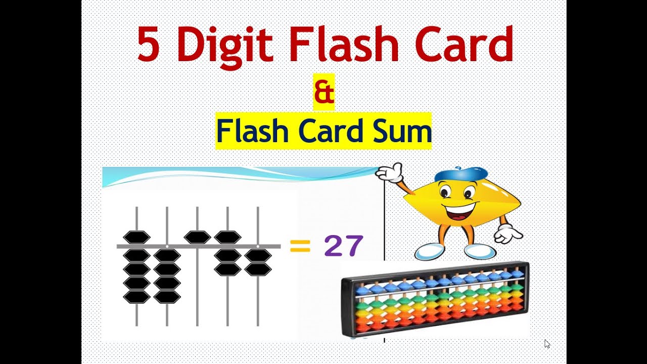 5 Digit Flash Card and Flash-Card Sum - YouTube