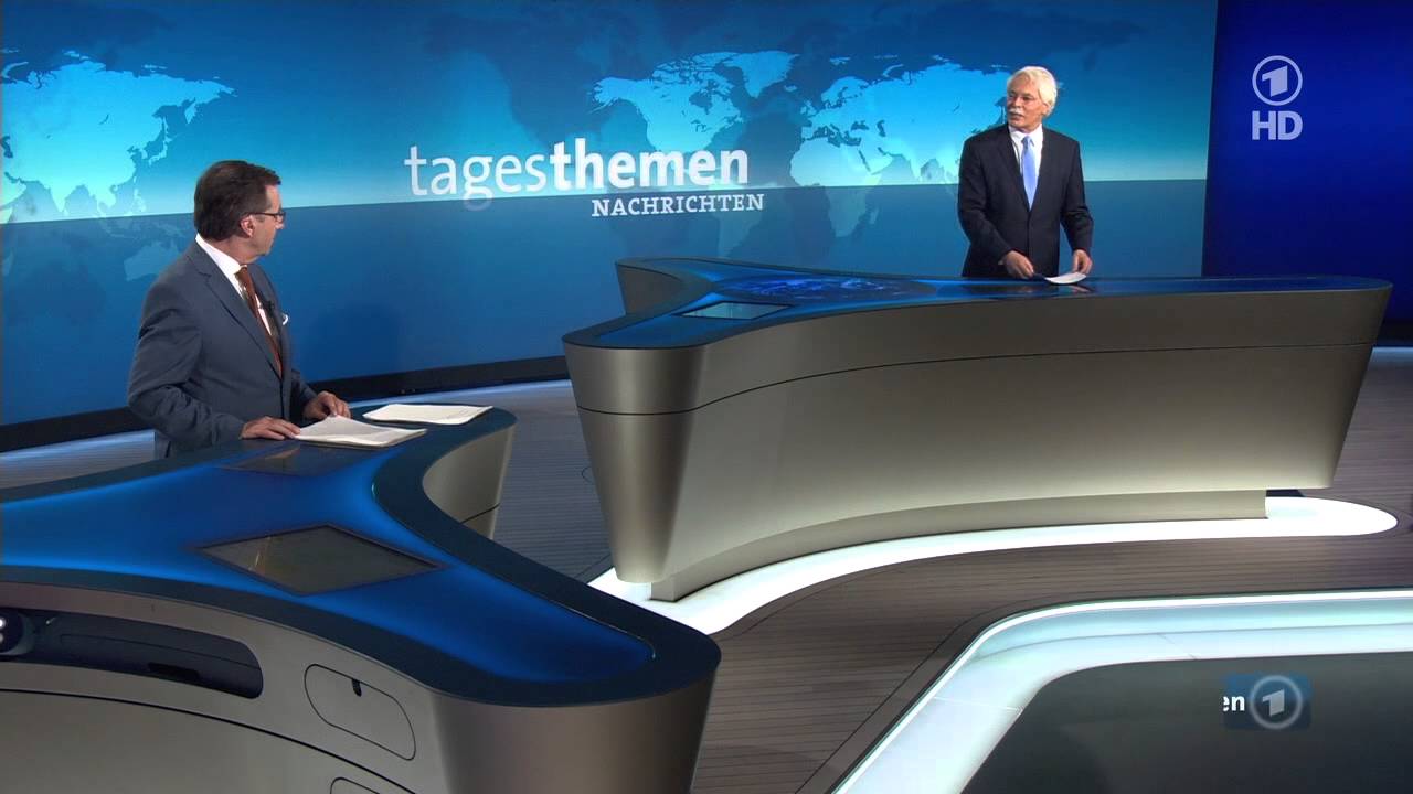 ARD Tagesthemen im neuen Studio [19/04/2014/HD] - YouTube