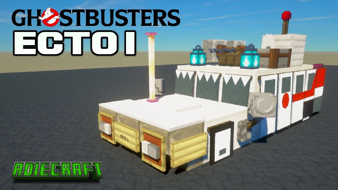 Ghostbusters Ecto 1 Minecraft Tutorial - How to build Ecto1 from ...