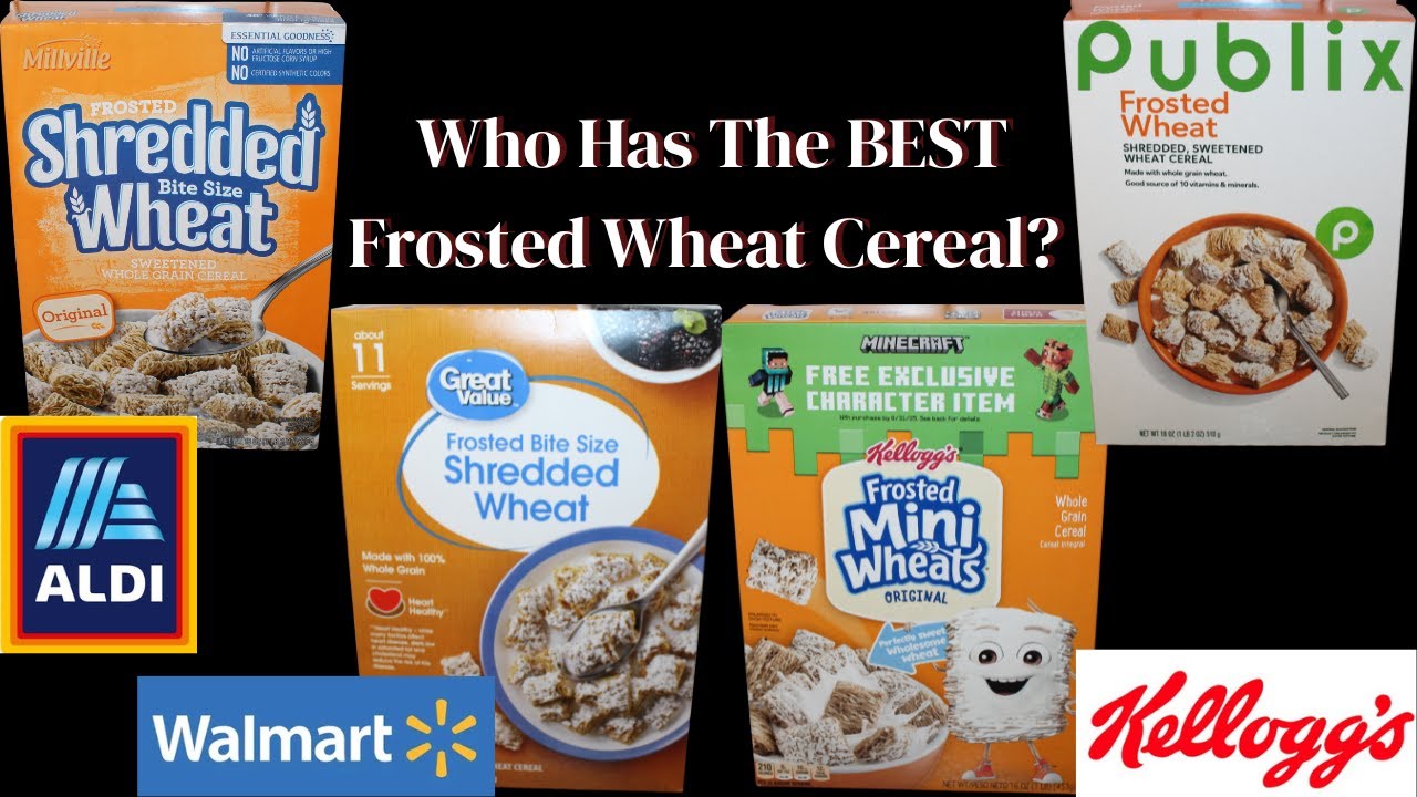 Who Has The BEST Frosted Wheat Cereal? Millville (Aldi), Great Value ...
