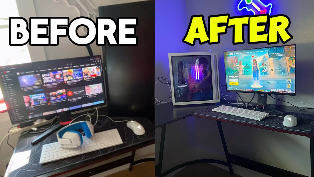 Cleaning my Gaming Setup - YouTube