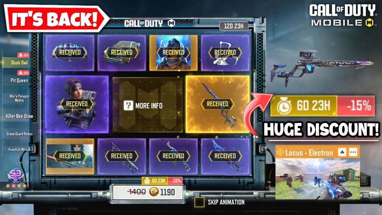 Finally the most awaited Locus - Electron is back with huge discounts ...