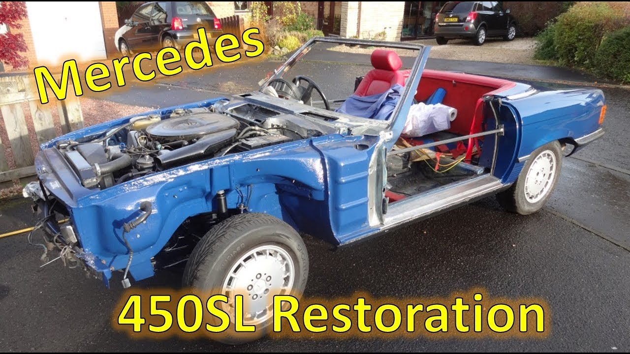 R107 Mercedes 450SL Restoration - YouTube