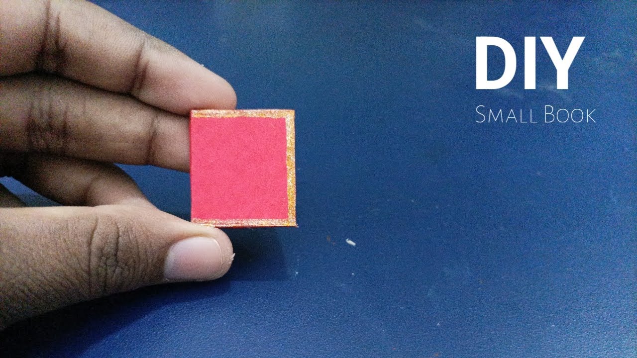 How To Make Mini Book With Cardboard And Paper Diy Youtube