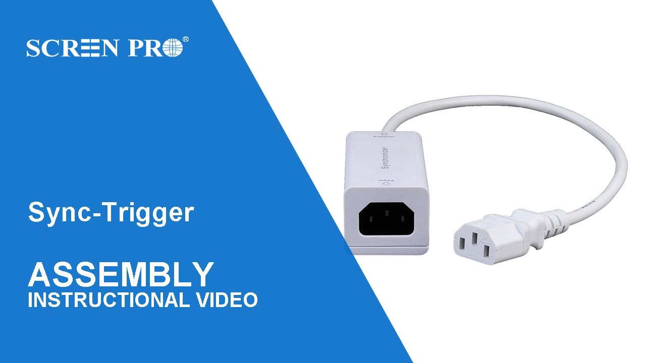 SCREENPRO Sync Trigger - Projector Accessory Tutorial - YouTube