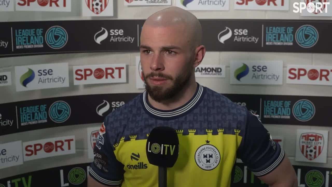 Shels captain Mark Coyle on dramatic draw in Derry - YouTube