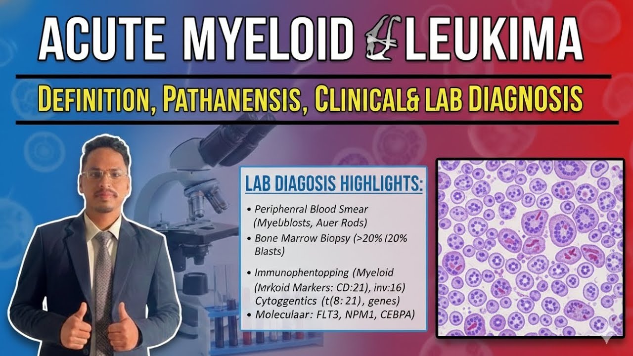Acute Myeloid Leukemia (AML) Explained lab diagnosis | WHO & FAB ...