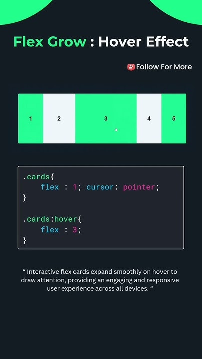 "CSS Flex Grow Hover Effect | Best CSS Hover Animation 🔥 | CSS Tricks #shorts" - YouTube