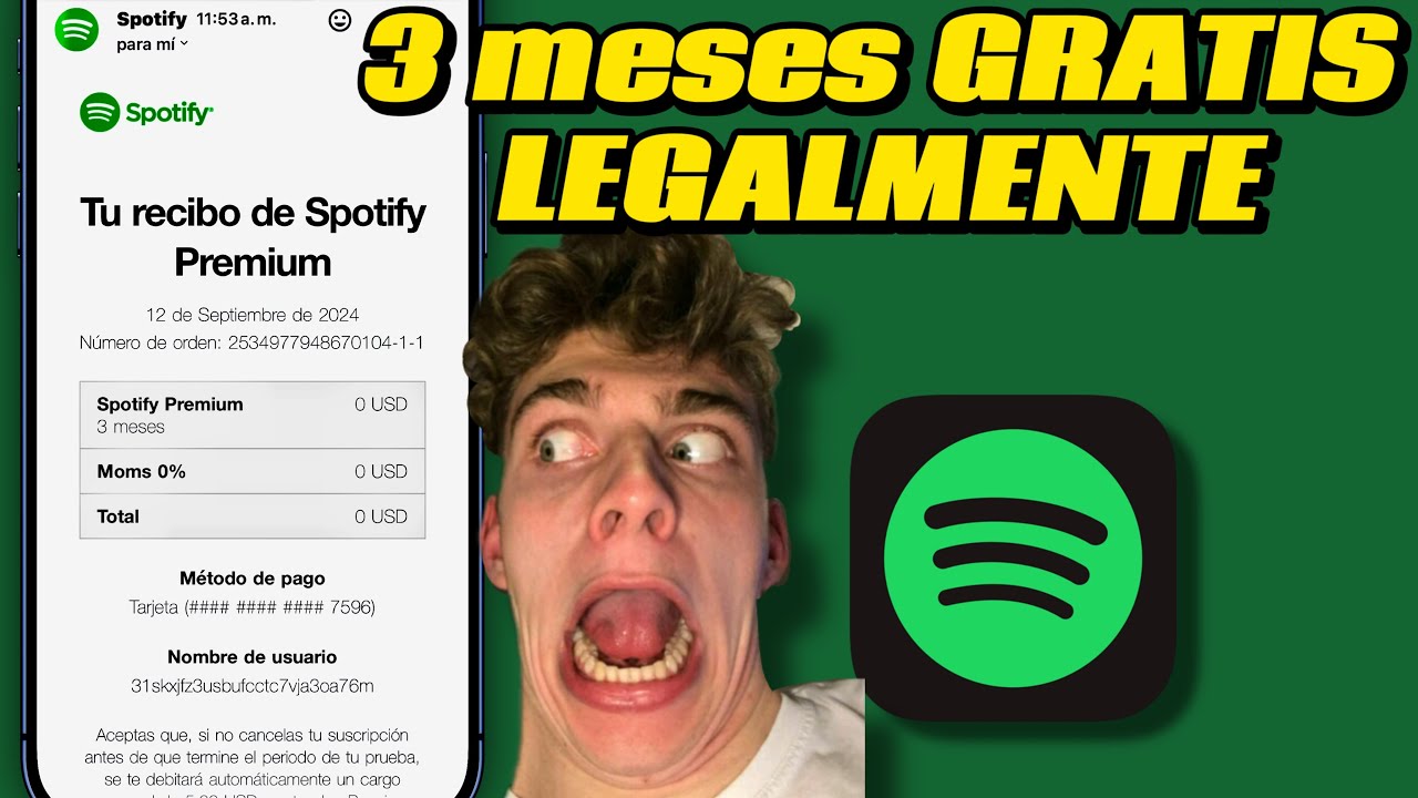 Spotify premium 3 meses GRATIS LEGALMENTE🙊 #spotifypremiun - YouTube