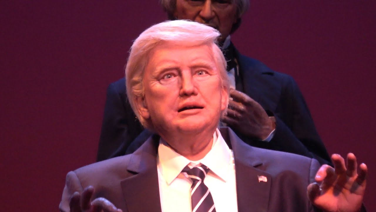 At Walt Disney's Magic Kingdom To See The Trump Animatronic In The Hall ...