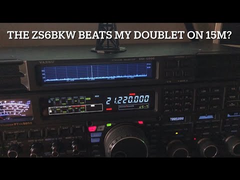 The ZS6BKW Beats My 160m Doublet On 15m? - YouTube