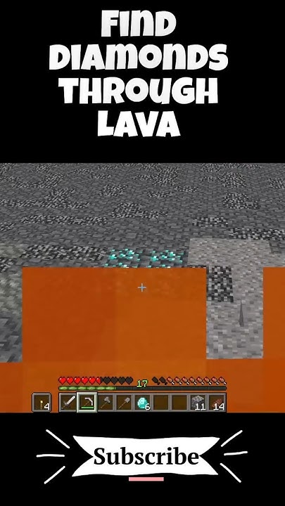 How to see diamonds through Lava | Minecraft 1.24 - YouTube