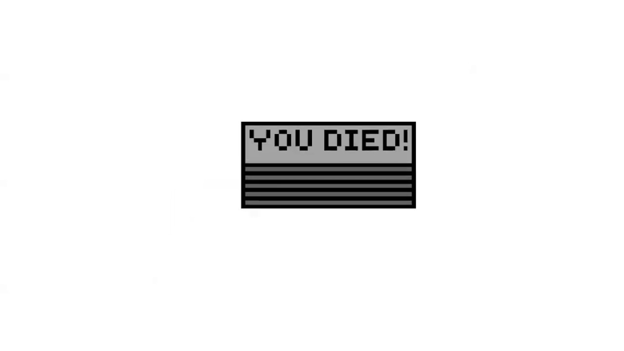 Pixel GIF - Minecraft - you died! - YouTube