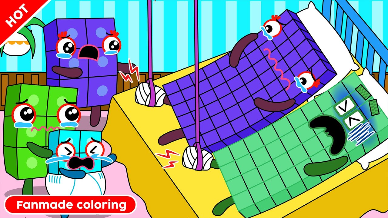 NB 60's Family Suffered a Broken Leg | Numberblocks Fanmade Coloring ...
