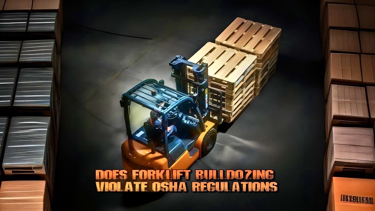 Bulldozing or Pushing Your Forklift Into Damage and Danger - YouTube