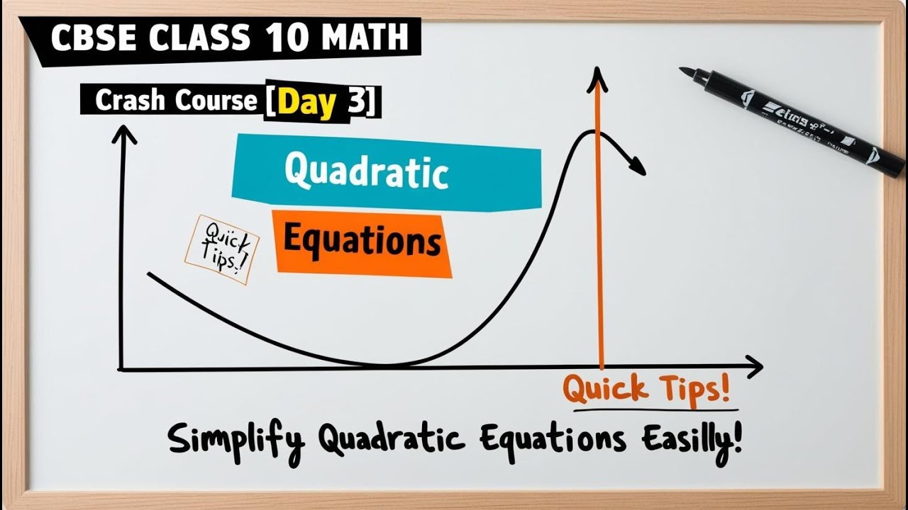 CBSE Class 10 Math Crash Course [Day 3] | Quadratic Equations ...