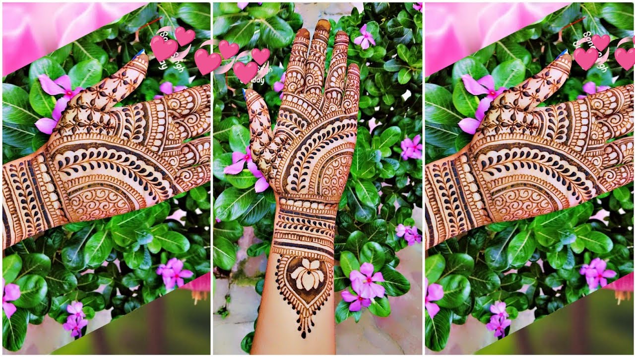 Simple mehndi design new | Mehandi ka design | Mandhi digene | Medhi ke ...