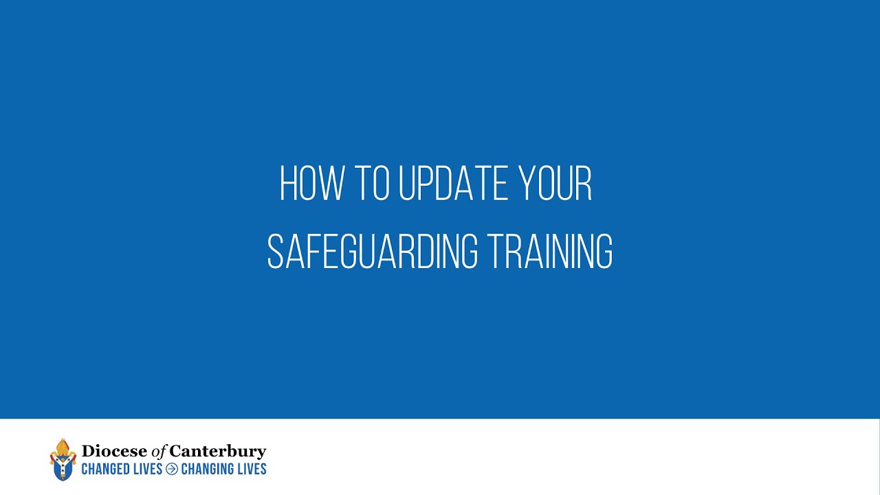 How to update your safeguarding training - YouTube