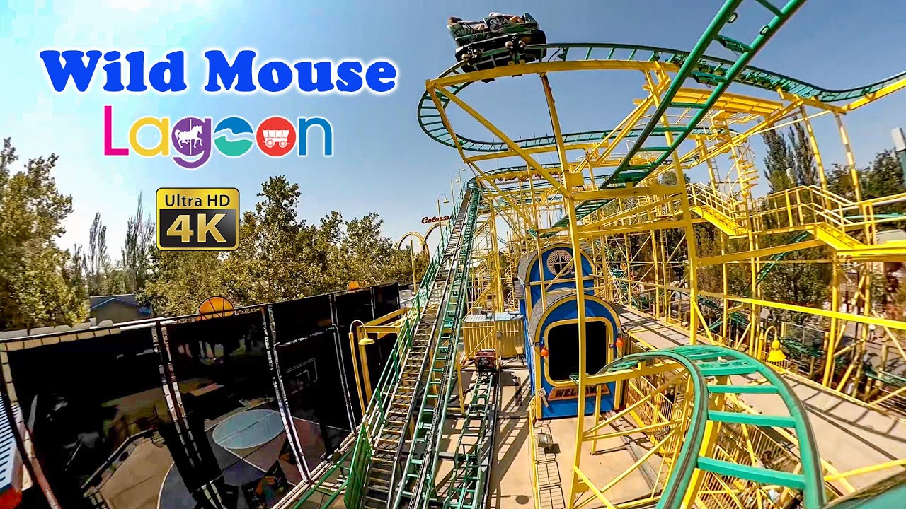 Wild Mouse Roller Coaster On Ride Ultra HD 4K POV Lagoon 2021 09 05 ...