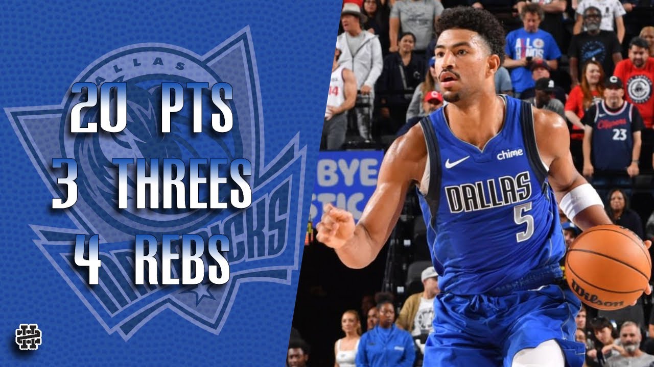 Quentin Grimes 20 pts 3 threes 4 rebs vs Clippers 2024 Preseason - YouTube
