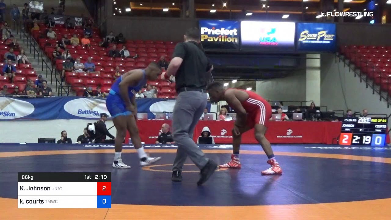86 Kg Rnd Of 64 Kevin Johnson Unattached Vs Kenneth Courts TMWC FLWC ...
