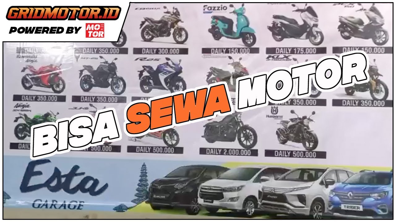 Bisa Sewa Motor Di Esta Garage Bali, Semua merek Ada Tinggal pilih ...