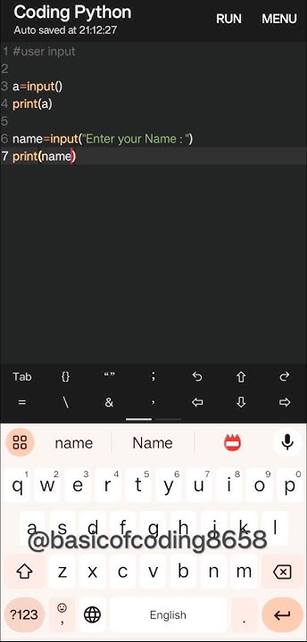 4 User Input ॥ How To Take Input From User In Python Pythonuserinputinputbasicofcoding