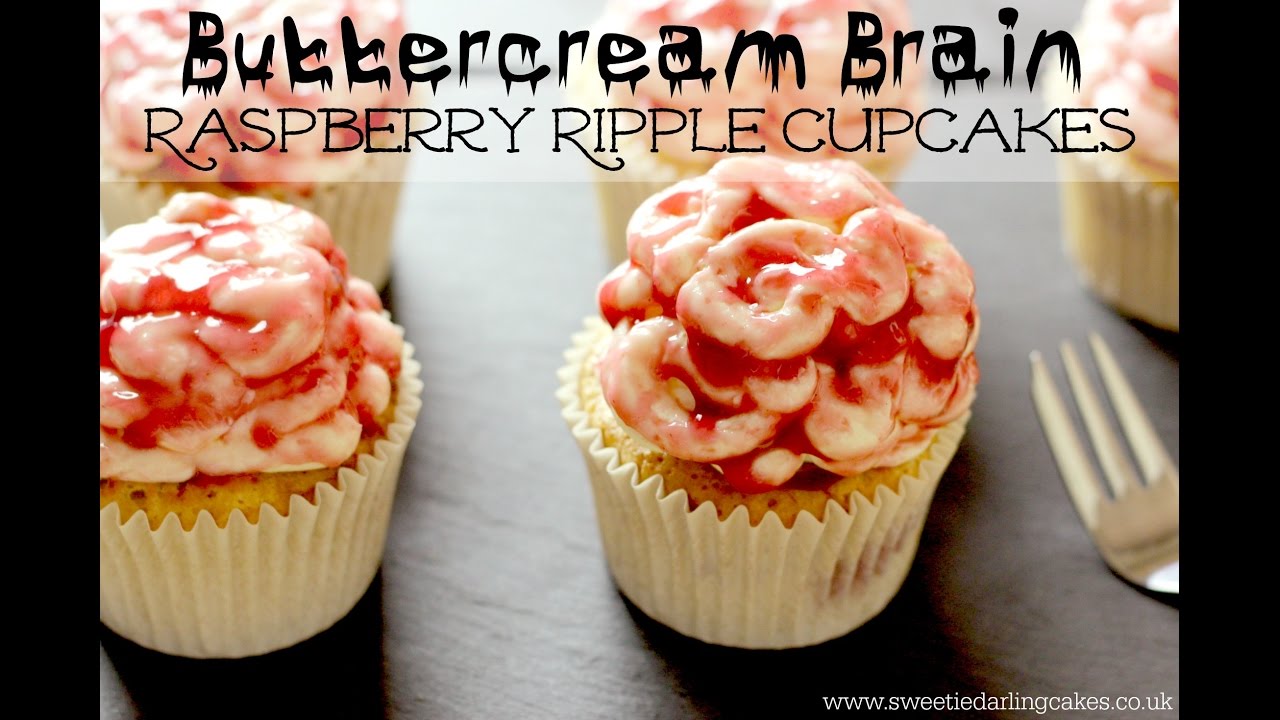 Buttercream Brain Cupcakes - YouTube