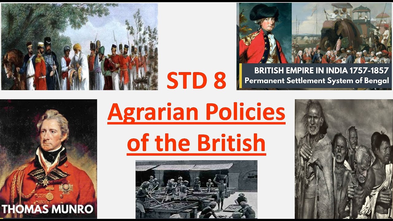 STD 8 Agrarian Policies of the British Part 1 - YouTube