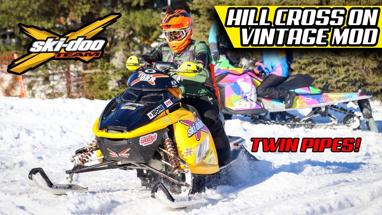 Vintage 2004 SKIDOO REV MOD takes on HILLCROSS! - YouTube