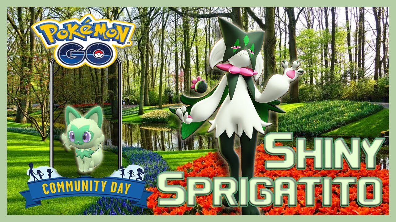 Sprigatito Shiny POKEMON GO Commnunity day - YouTube