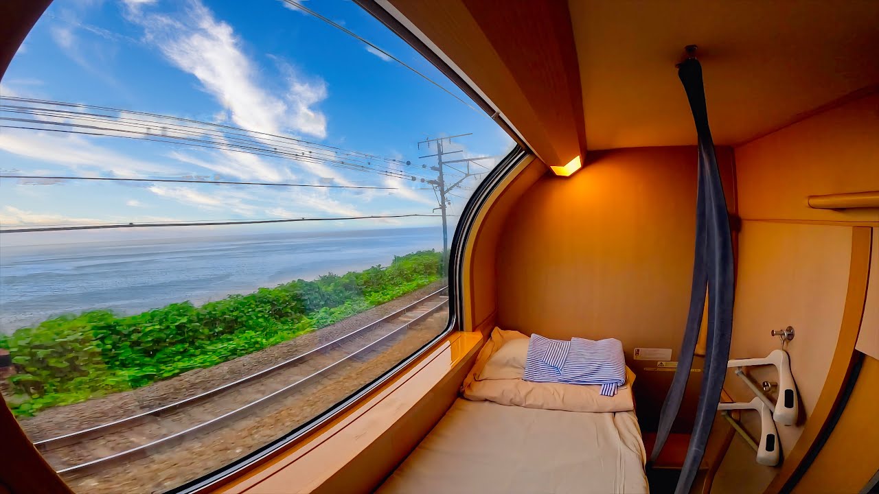Ride the Only Sleeper Train in Japan 😴 Double Decker Bed 🛏️ SUNRISE EXPRESS - YouTube