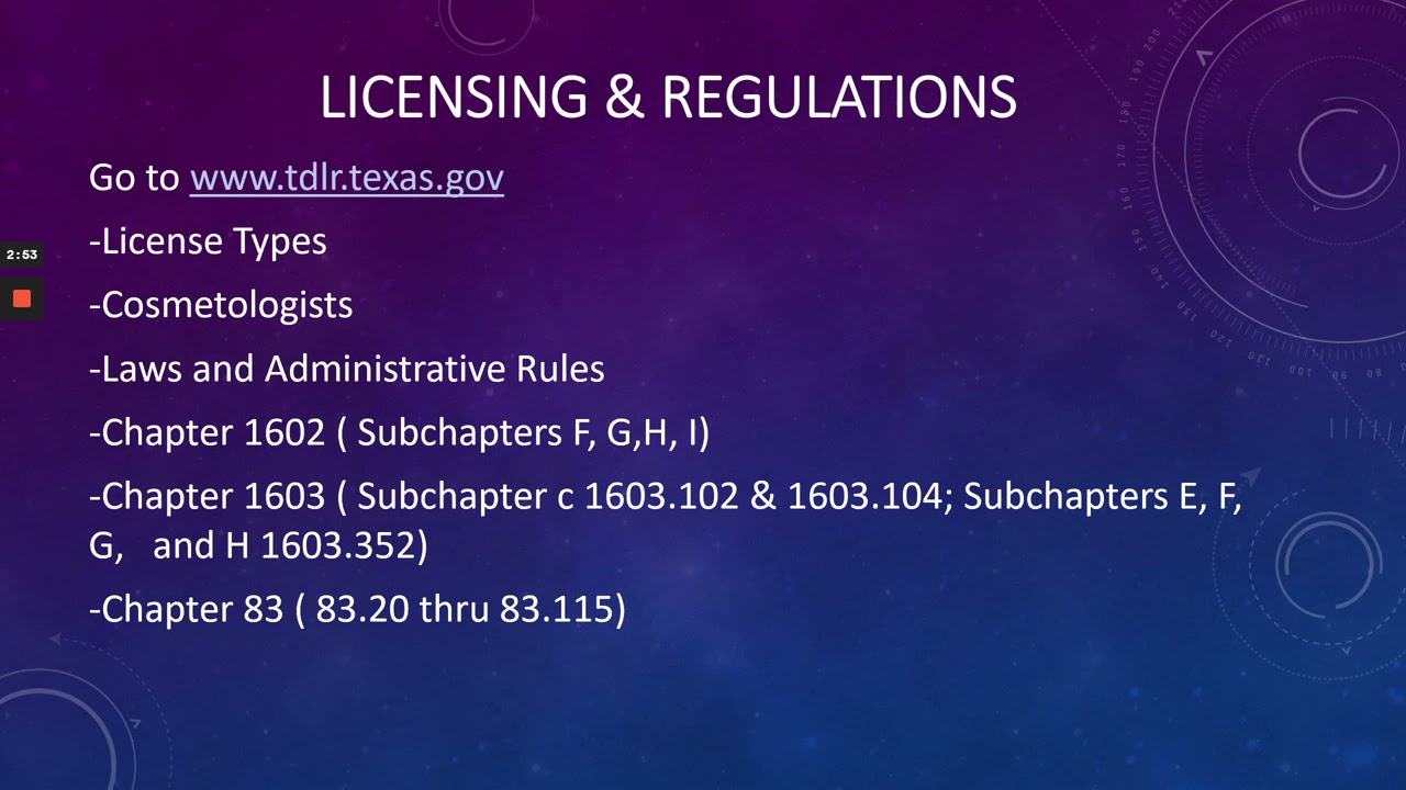 Esty TDLR Licensing & Regulations - YouTube
