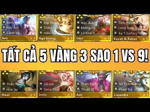 TFT SET 11 ALL 5-Cost Units 3-Star 1v9! ⭐⭐⭐