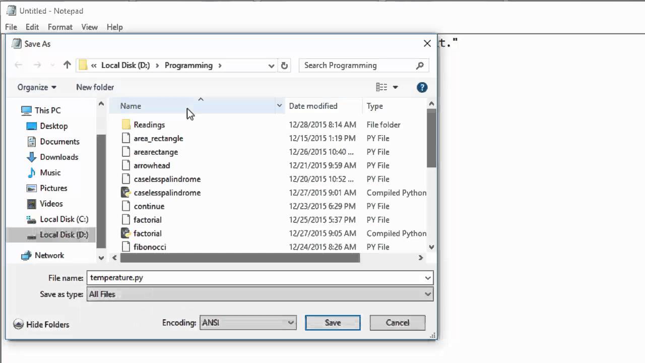 How To Save And Run A Program In Python YouTube