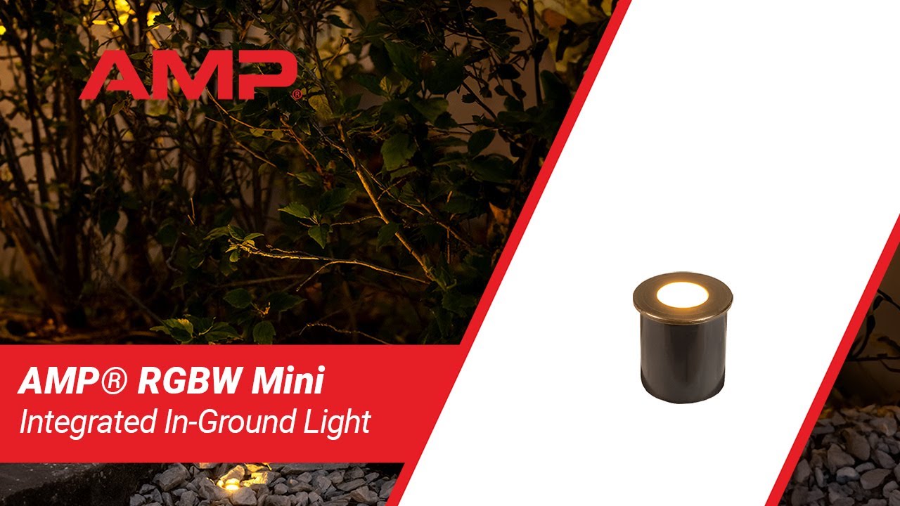 AMP® RGBW Mini LED In-Grade Light (Integrated) - YouTube