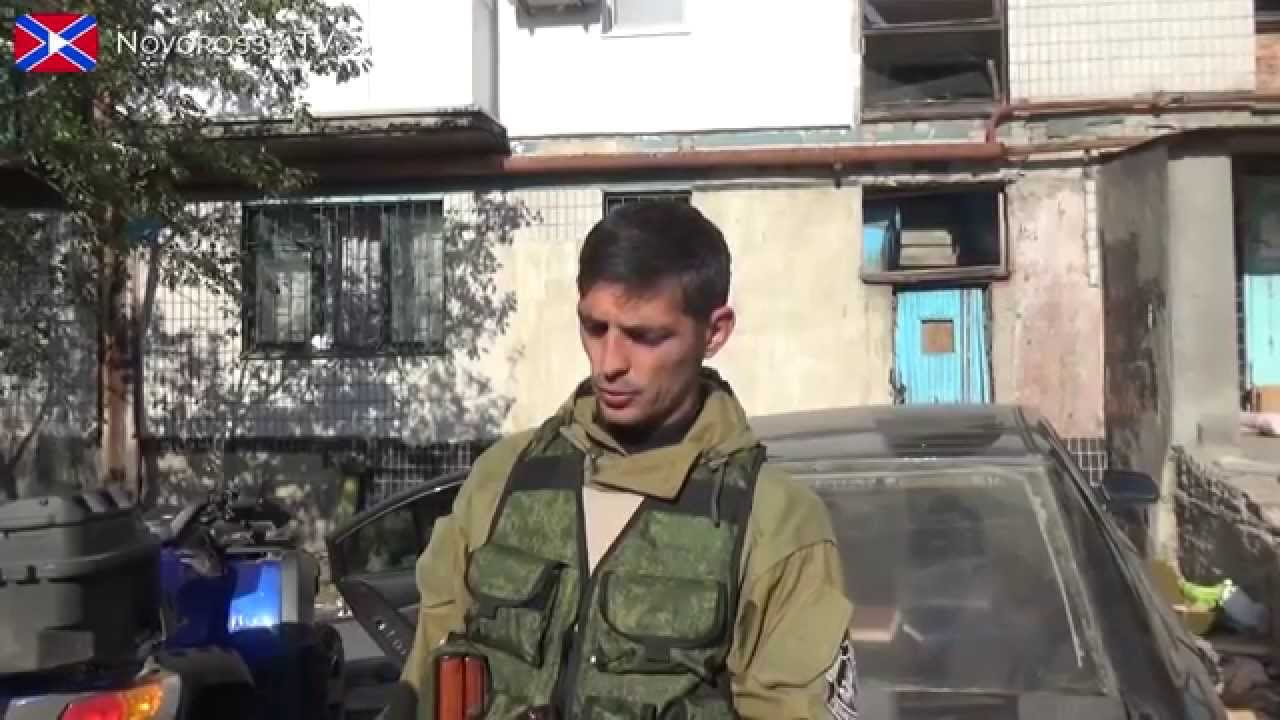 AT squad commander "Givi" near ukrainian MLRS attack. - YouTube