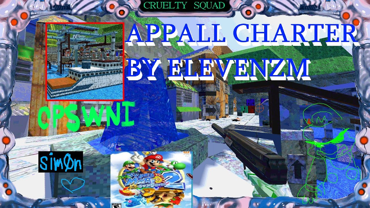 Cruelty Squad Custom Map: Apall Charter CPSWNI - YouTube