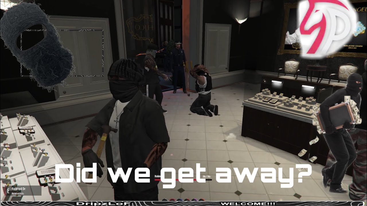 Prestige Rp | jewelry store heist gone sideways - YouTube