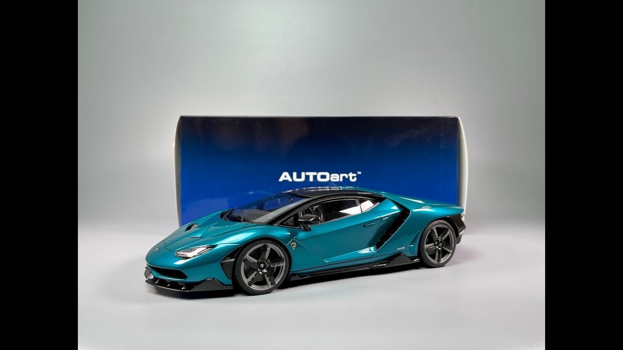 AUTOART Lamborghini Centenario(Verde Artemis) - YouTube