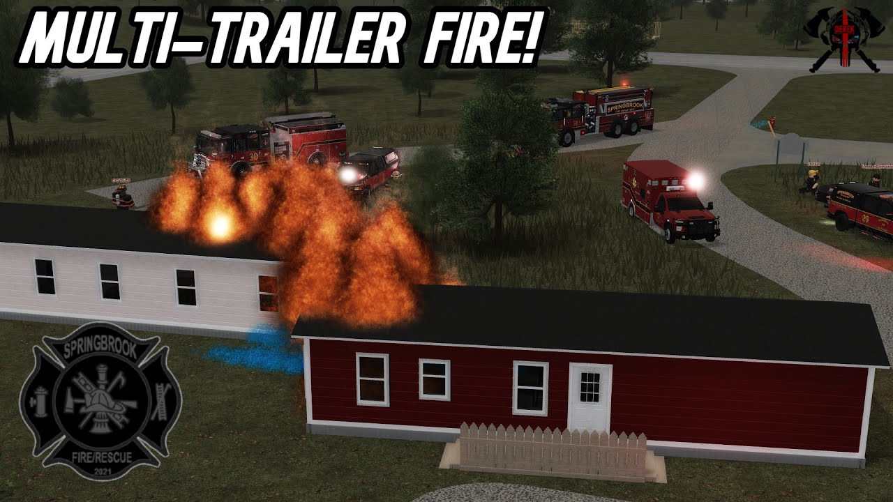 MULTIPLE TRAILERS IN FLAMES! | Roblox County of Springbrook #152 - YouTube
